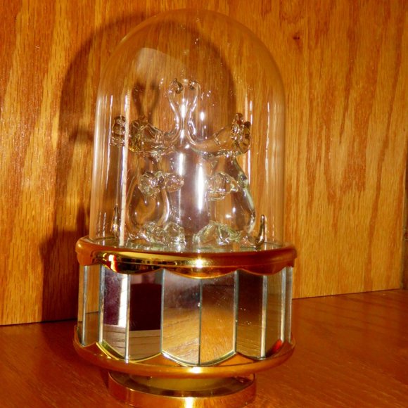 Accents | Decorative Beethoven Music Box Elephant Rotating Glass | Poshmark